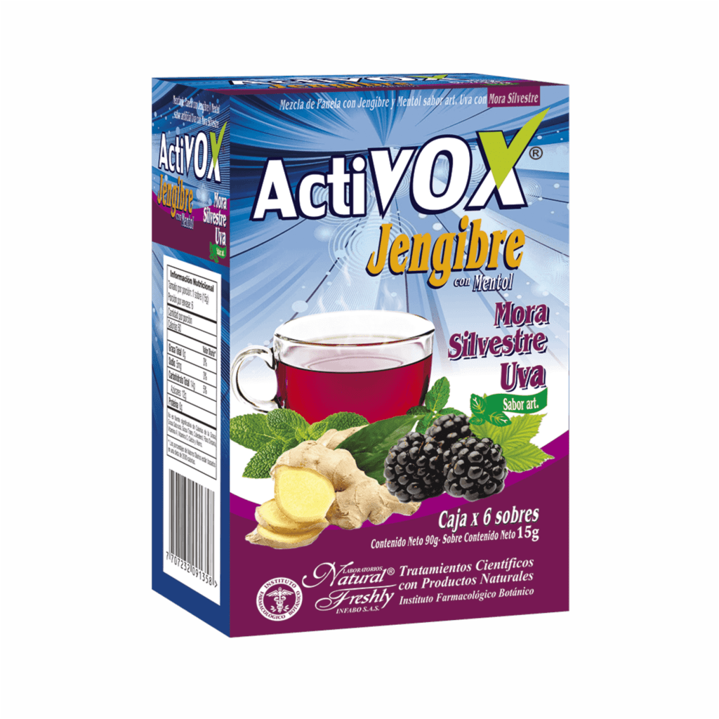 Activox con jengibre – sabor Mora Silvestre – caja x 6 sobres – Tienda ...